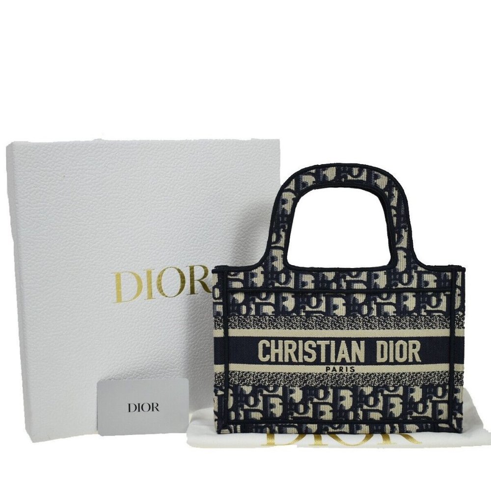 Authentic Christian Dior Logo Oblique Mini Hand Bag C… - Gem